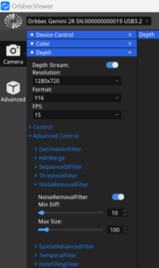 Use depth post-processing blocks - ORBBEC - 3D Vision for a 3D World
